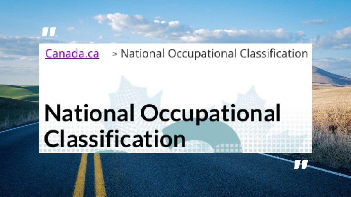 National Occupational Classification 2021 to take effect in Canadian ...